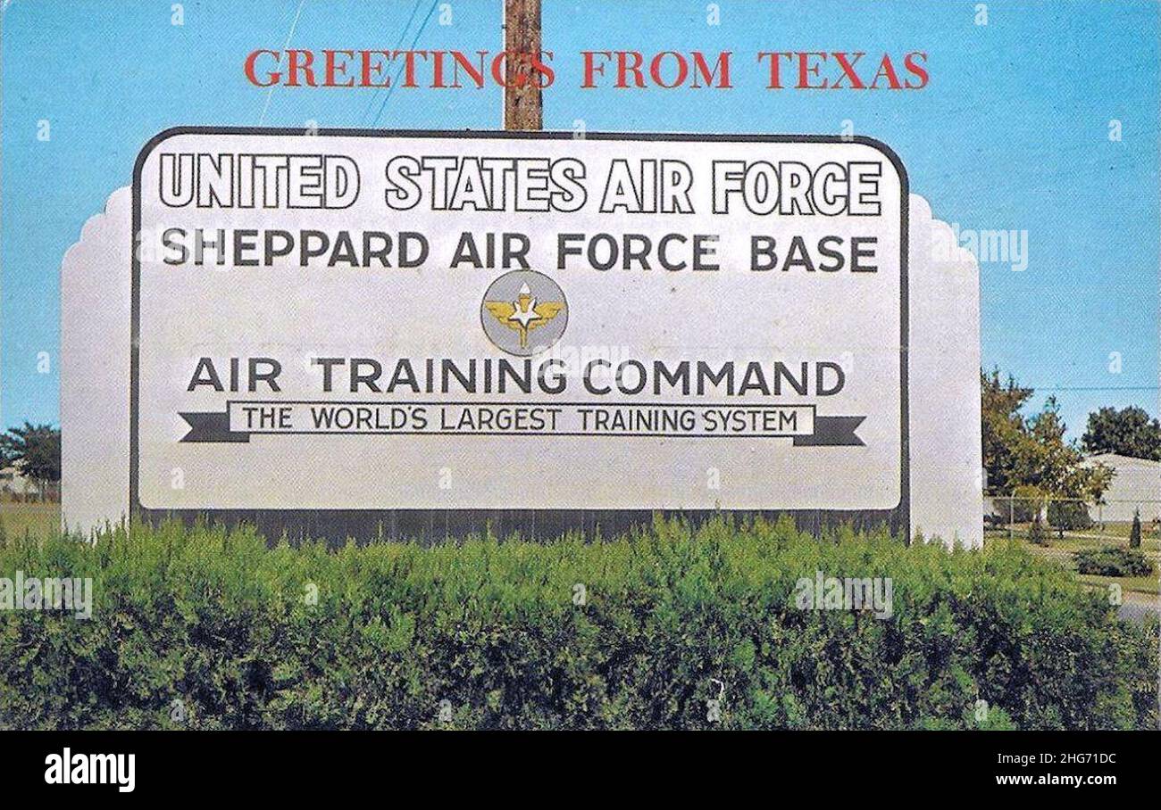 Sheppard Air Force Base - Sign Stock Photo - Alamy
