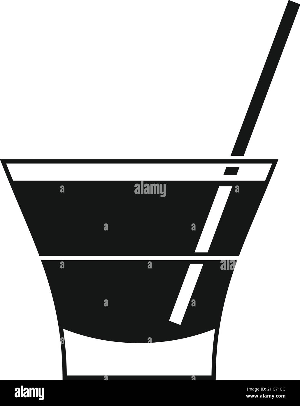 Restaurant cocktail icon simple vector. Eat menu. Cook coffee Stock ...