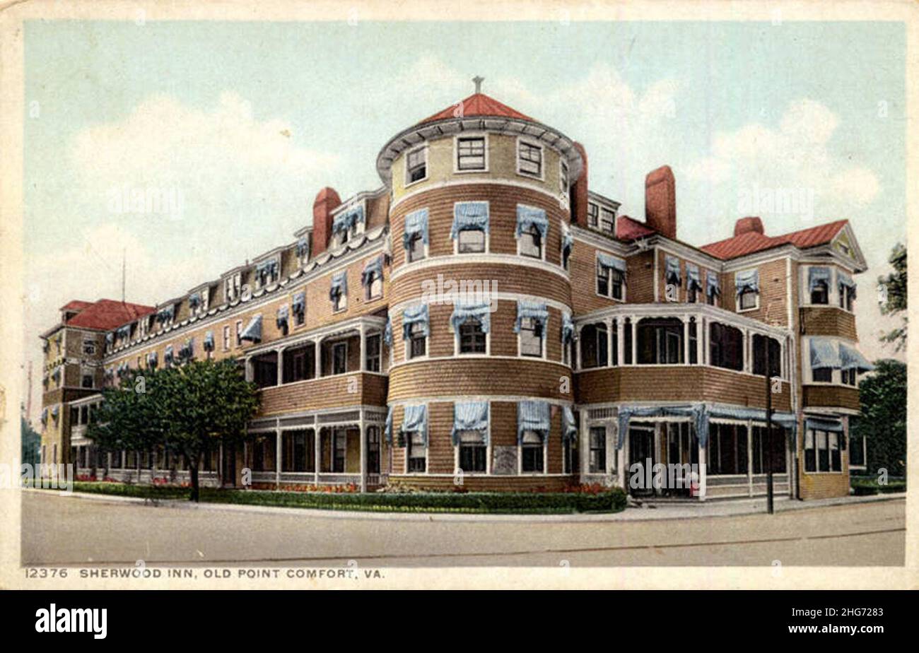 Sherwood Inn, Old Point Comfort Stock Photo - Alamy