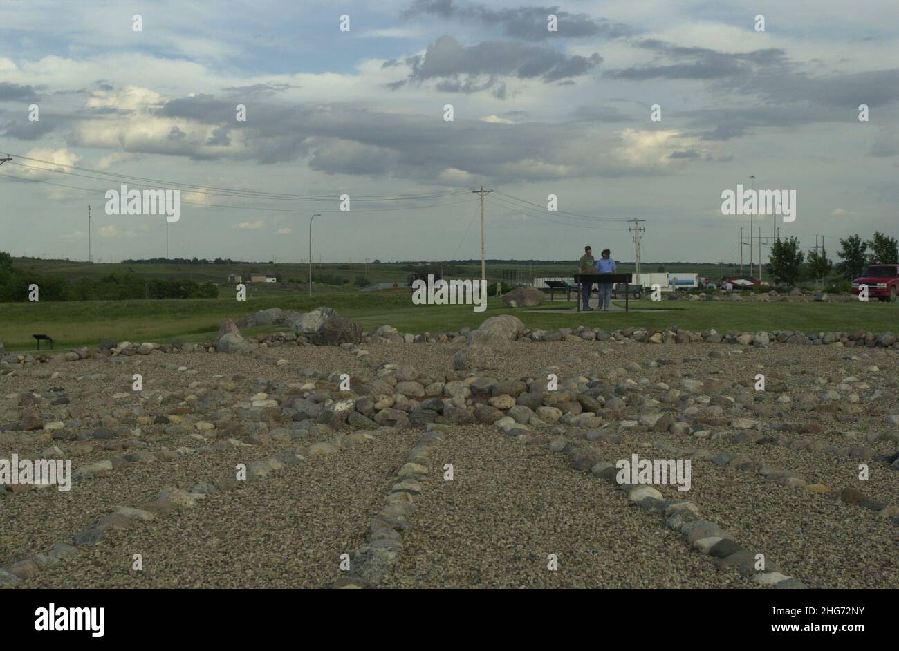 Sheyenne River Valley Scenic Byway - Visitors at the Medicine Wheel ...