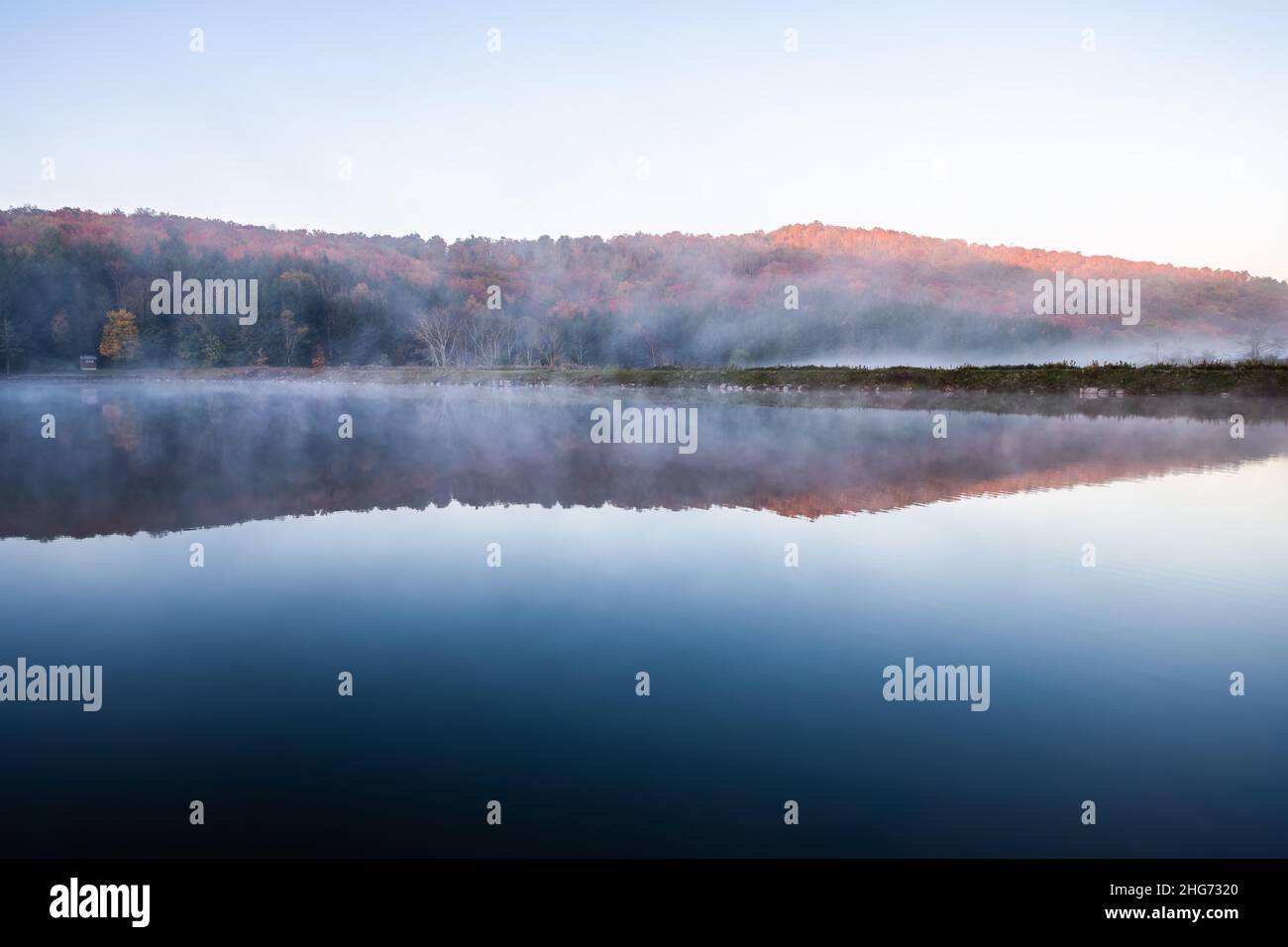 Spruce Knob lake hiking trail in Appalachian West Virginia mountains ...