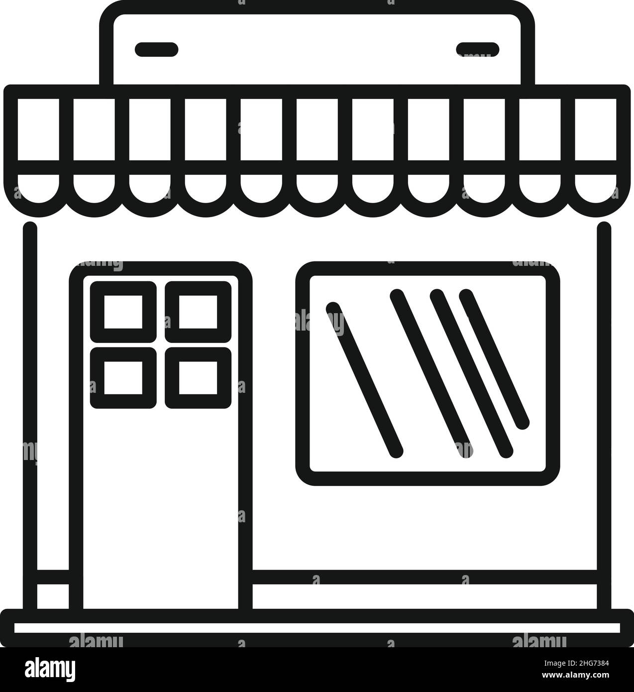 Street cafe icon outline vector. Food dinner. Menu coffee Stock Vector ...