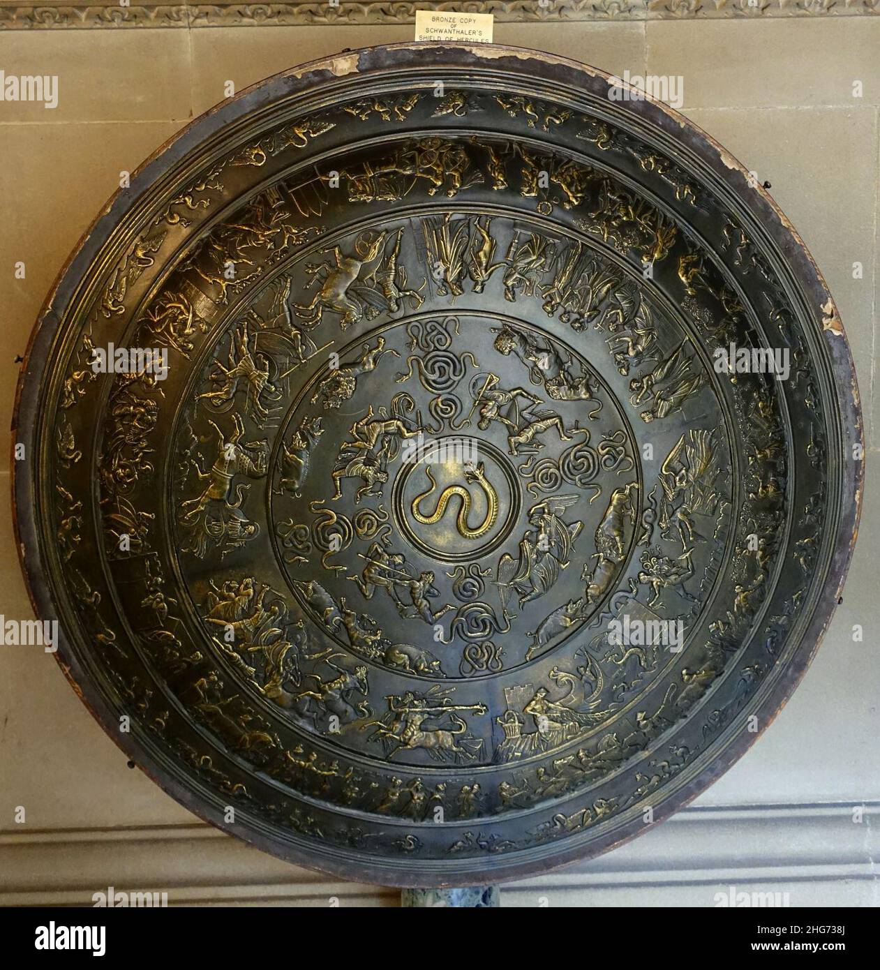 Shield of Hercules by Ludwig Michael Schwanthaler (1802-1848), bronze ...