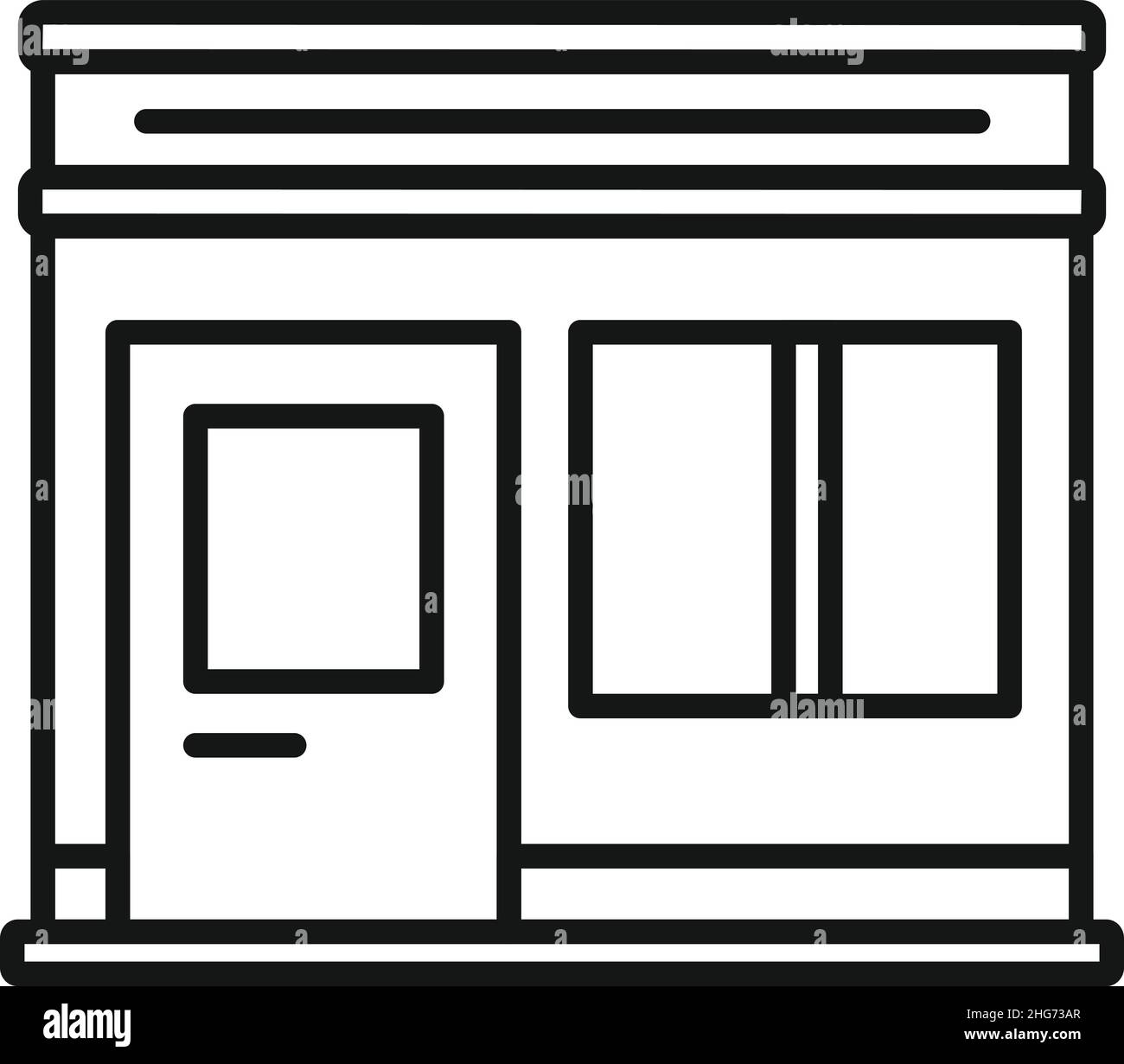 Street restaurant icon outline vector. Food cafe. Fast cook Stock ...