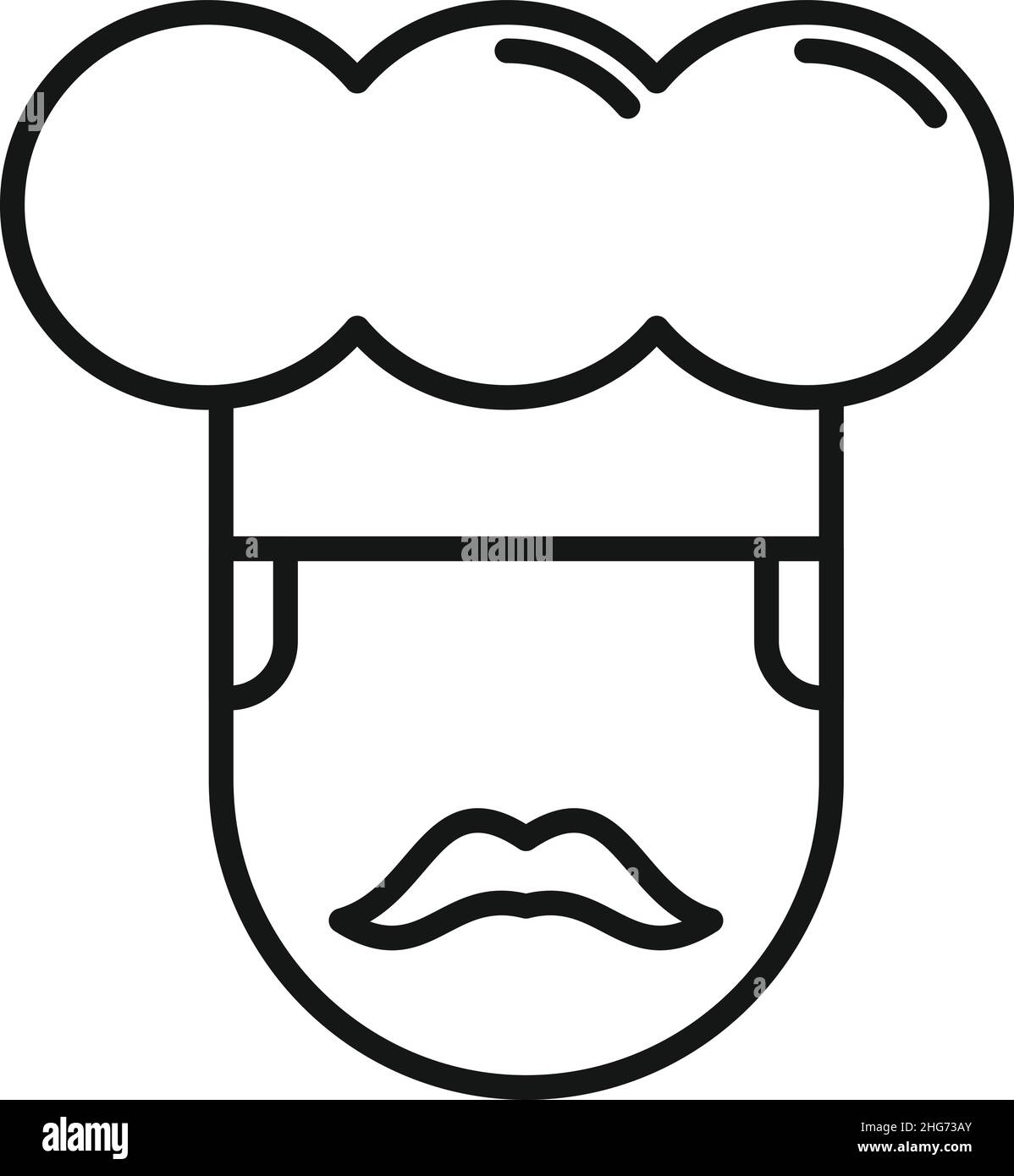Restaurant cook icon outline vector. Cafe dish. Cafeteria table Stock ...