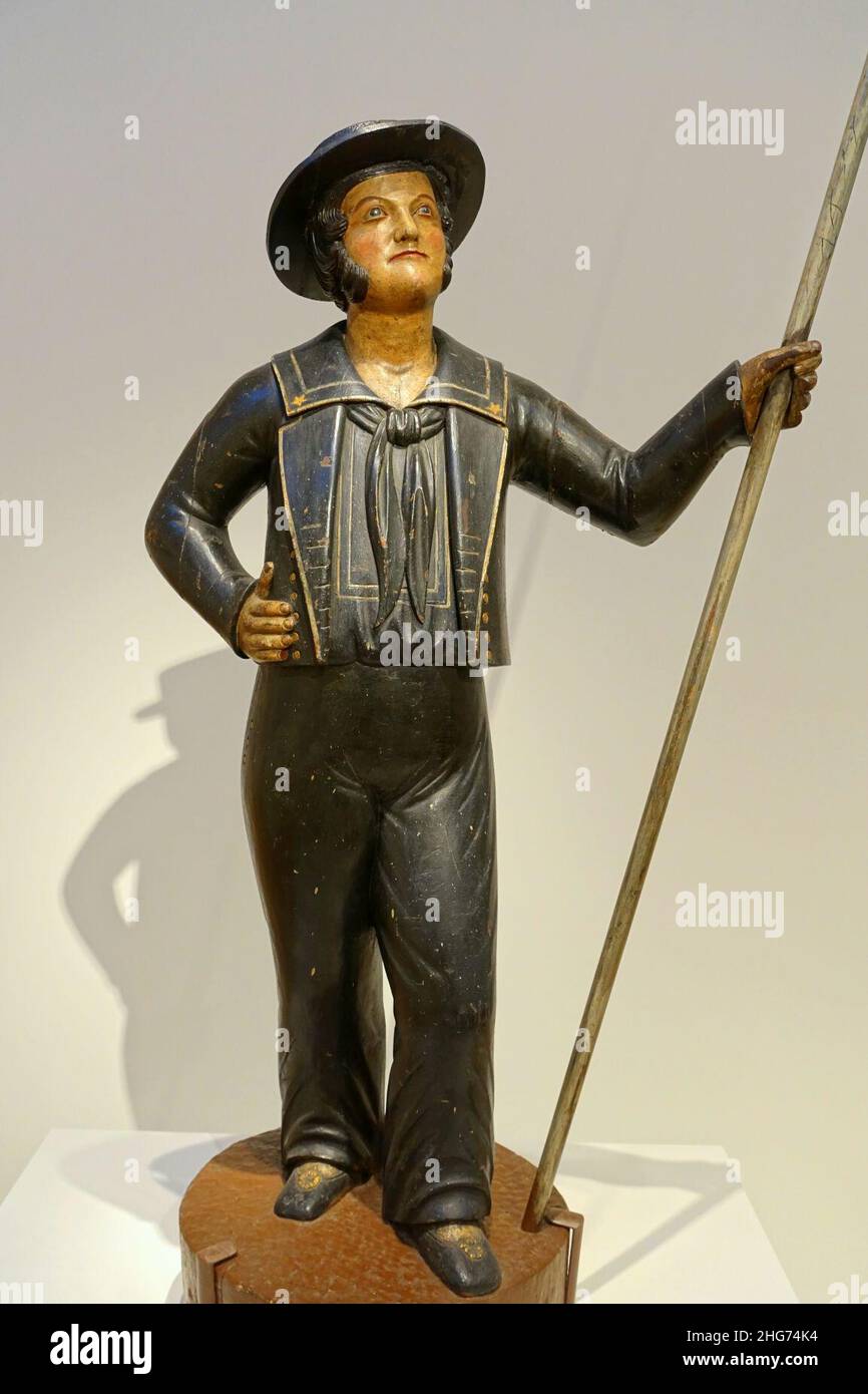 Ship chandler's sign of 'Jack Tar', detail, attributed to Samuel ...