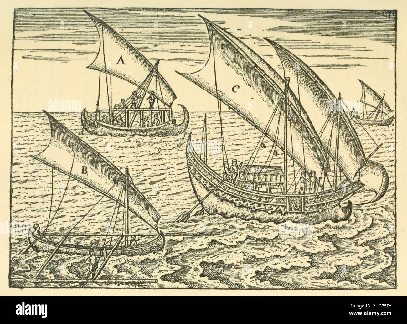 Ships and Boats of Java (Shippes and scutes of Iaua Stock Photo - Alamy