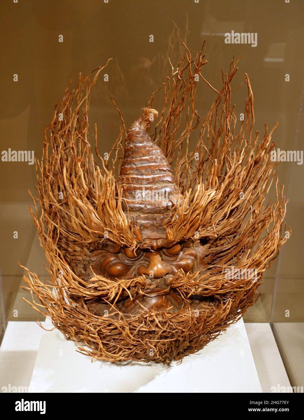 Shoki the Demon Queller, Japan, 1800s AD, carved bamboo root Stock ...