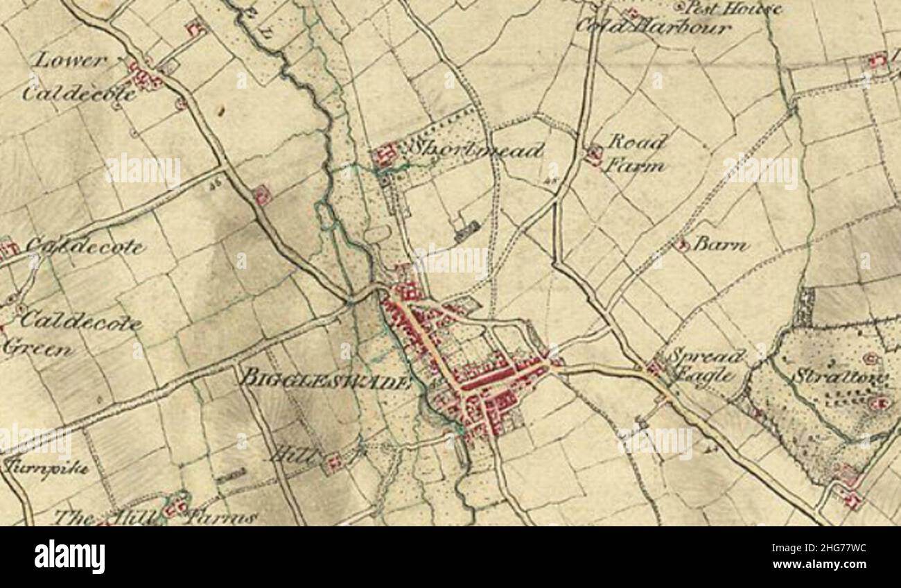 Shortmead map 1804 Stock Photo - Alamy