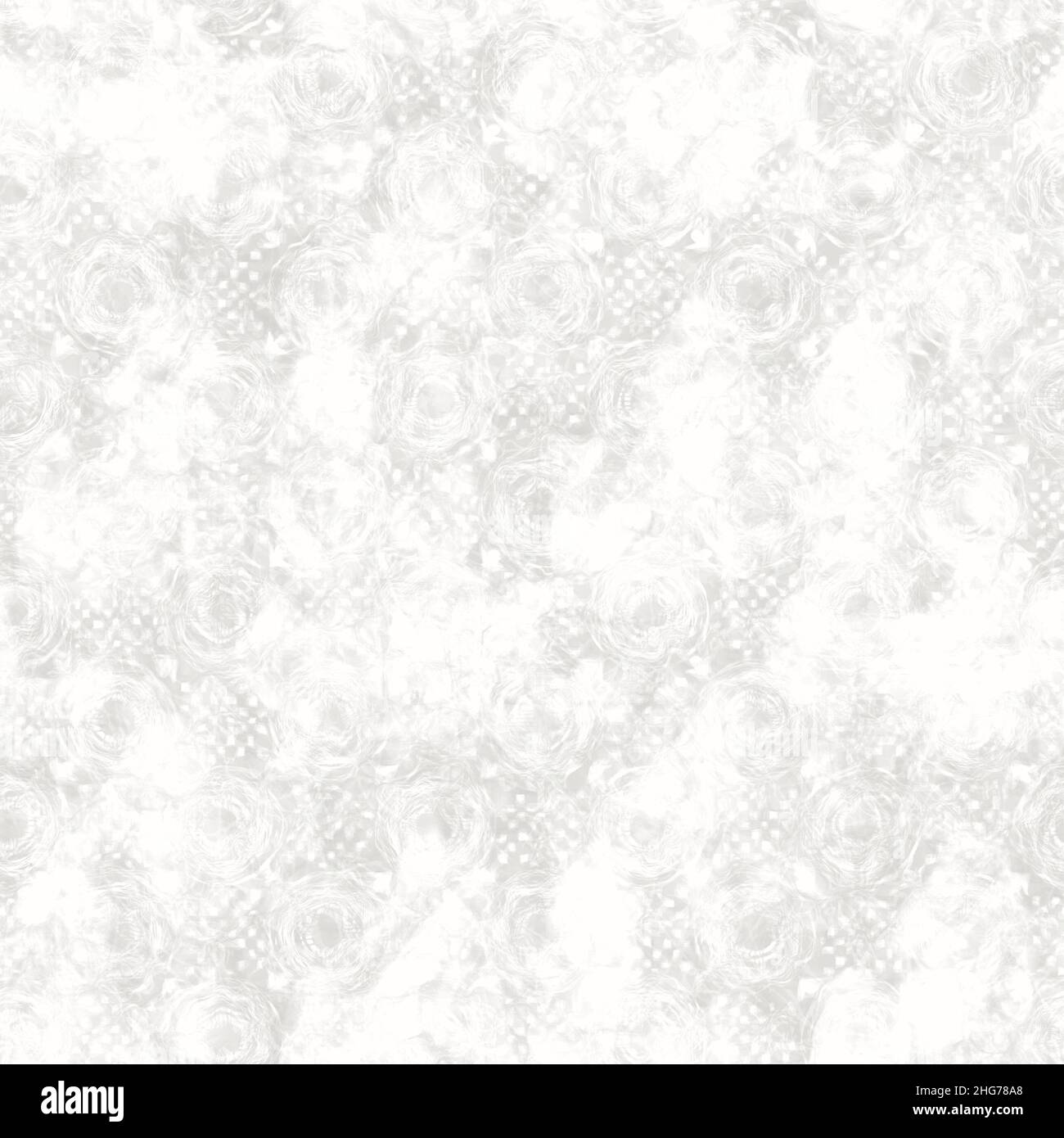 White on white mottled rice paper texture with patterned inclusions ...