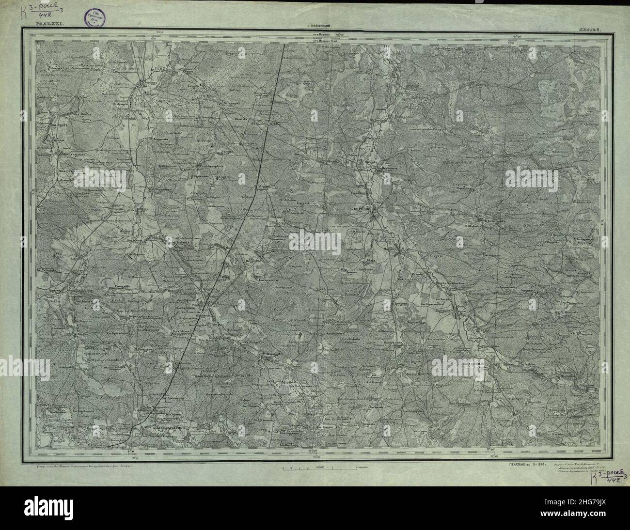 Shubert map - R21L05 Stock Photo - Alamy