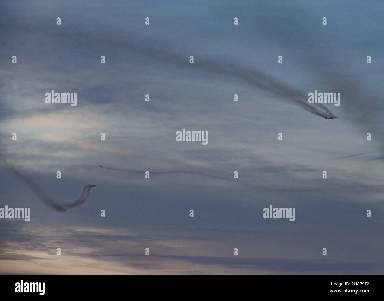 Three B-52H Stratofortresses take flight in participation of Knighthawk ...