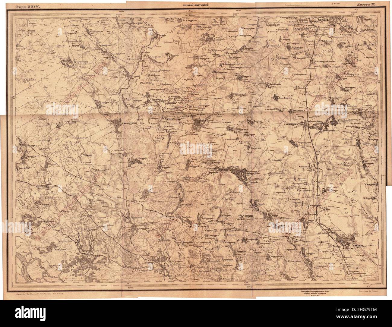 Shubert map - R24L11v2 Stock Photo - Alamy