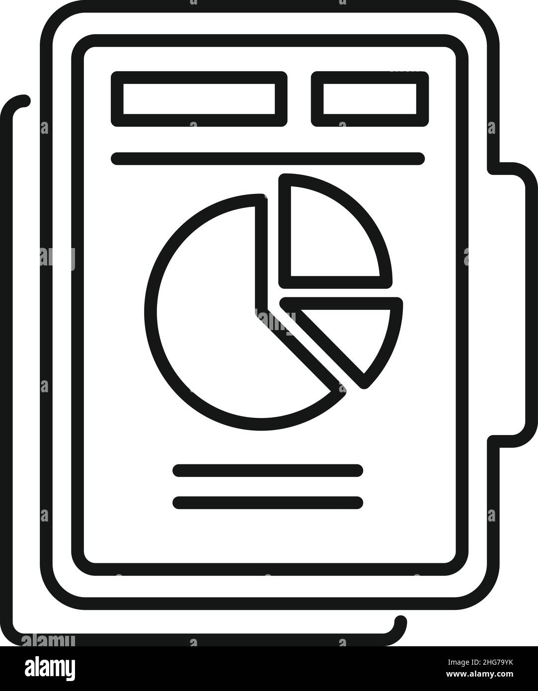 Report folder icon outline vector. Analysis document. Paper graphic ... Report folder icon outline vector. Analysis document. Paper graphic ...