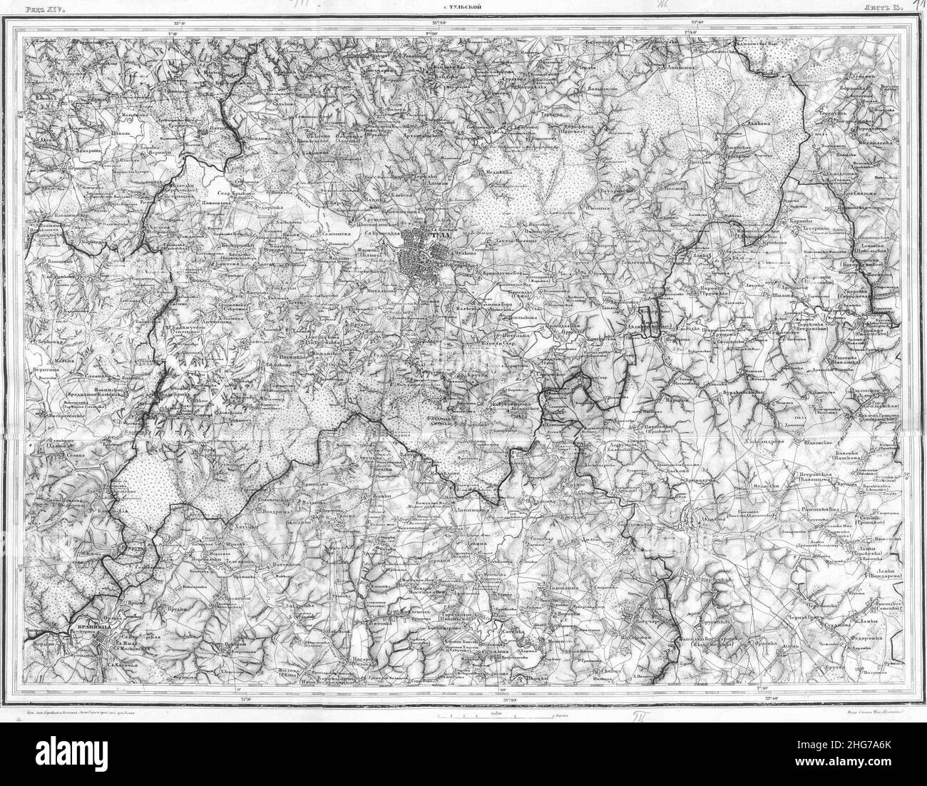 Tula map hi-res stock photography and images - Alamy