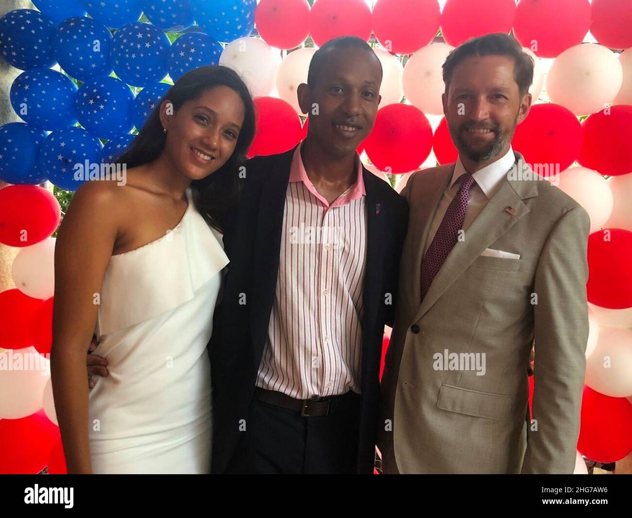 Shyne Barrow at the U.S. Embassy in Belize Stock Photo - Alamy