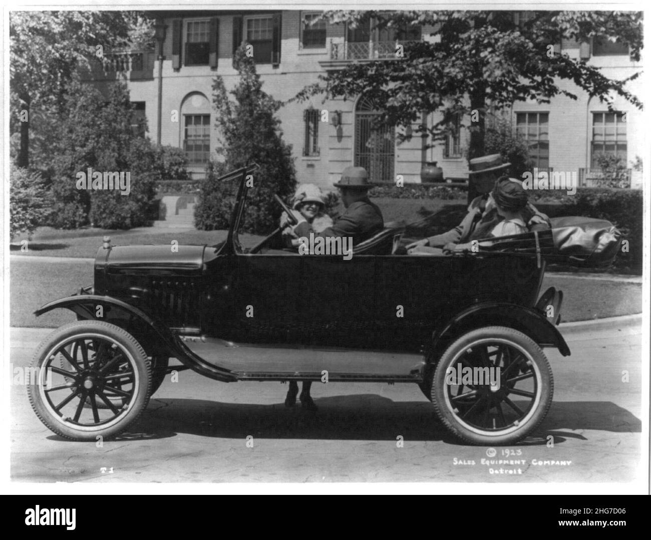 Side view of a Ford touring car Stock Photo - Alamy