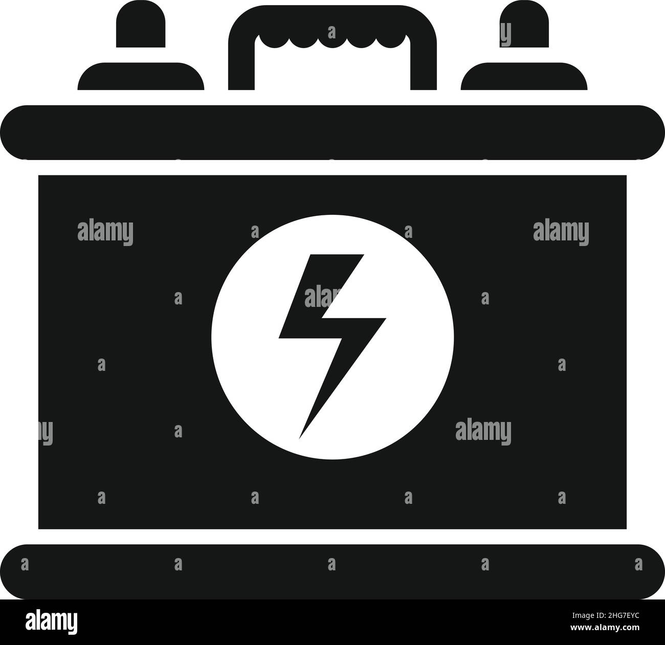 Car battery icon simple vector. Electric auto. Energy power Stock ...