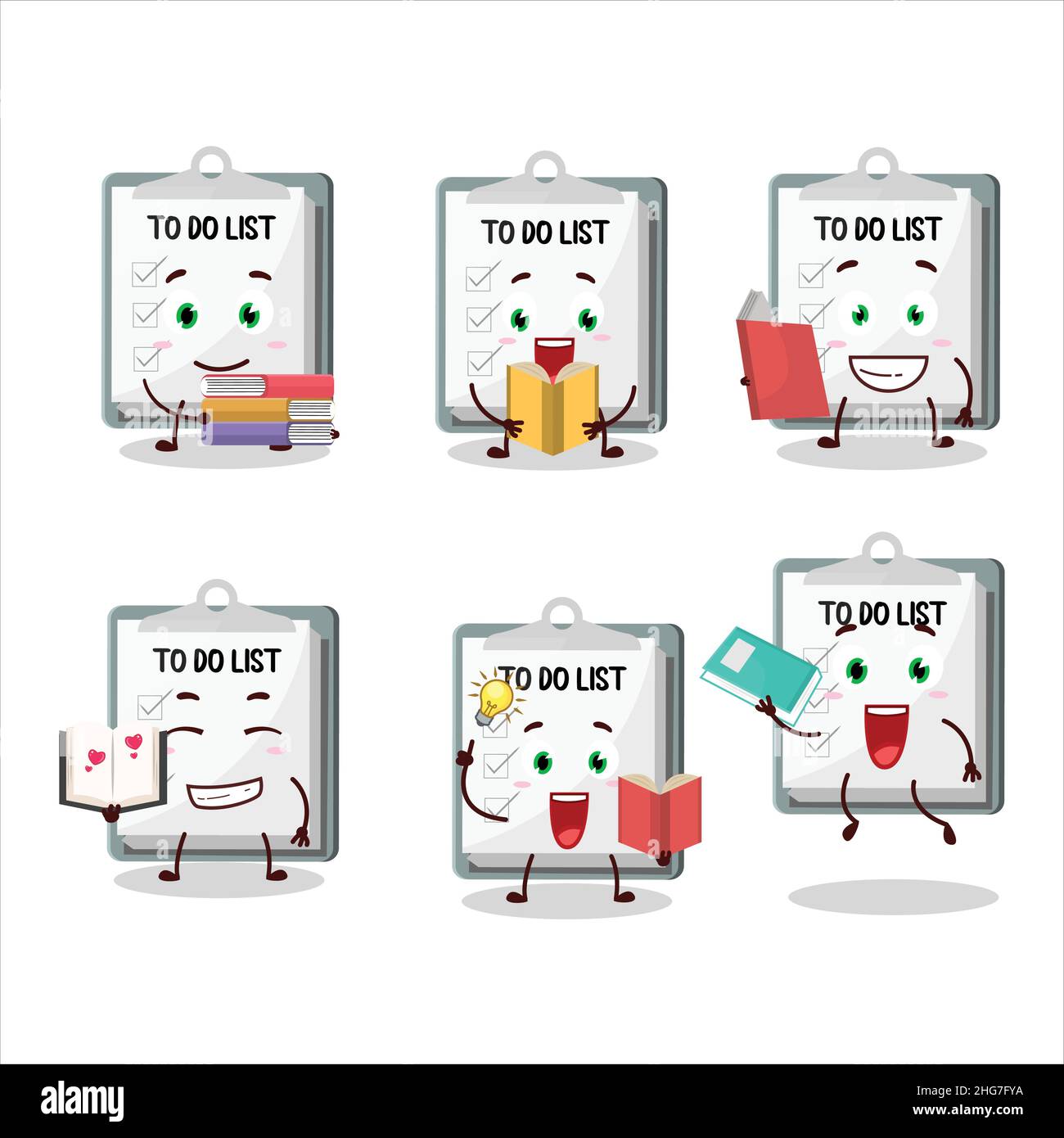 A picture of paper sheet with clipboard cartoon character concept ...