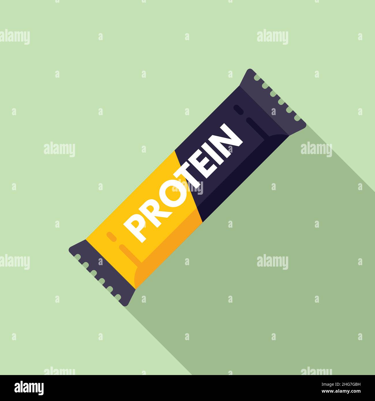 Protein bar icon flat vector. Sport nutrition. Gym food Stock Vector ...