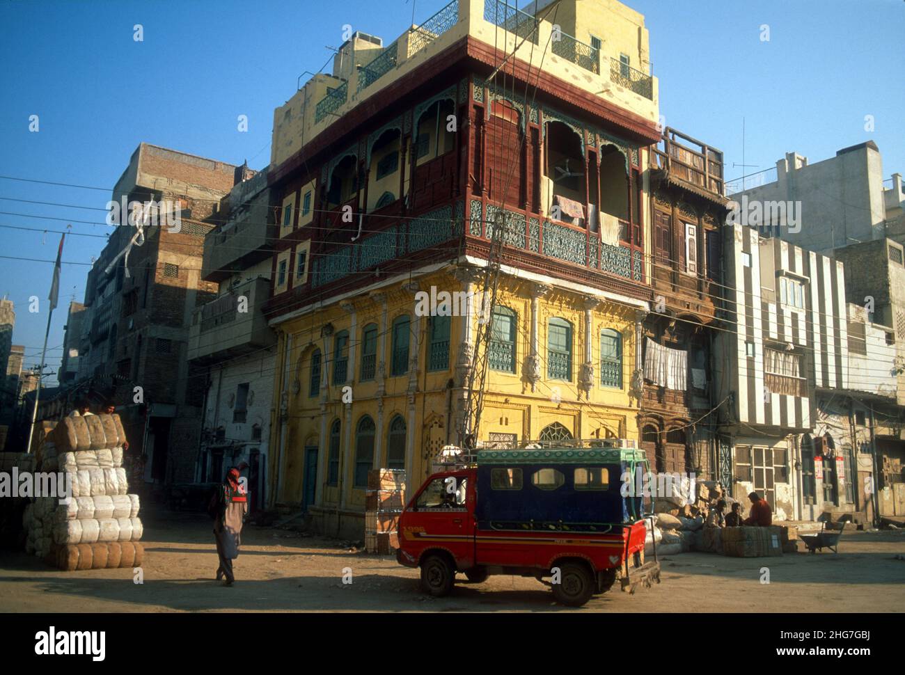 Architecture in central Sukkur, Indus river town in Sindh Pakistan ...