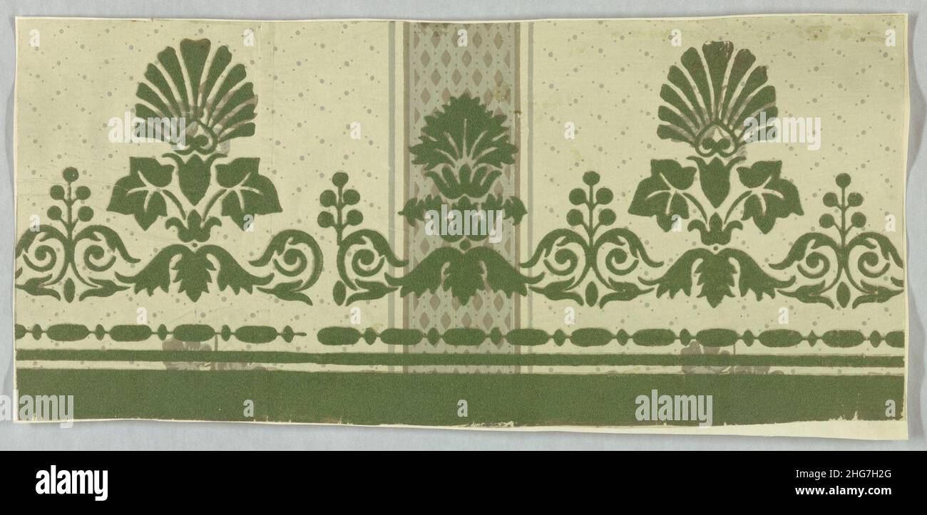 Sidewall And Border (France), 1800–1820 Stock Photo - Alamy