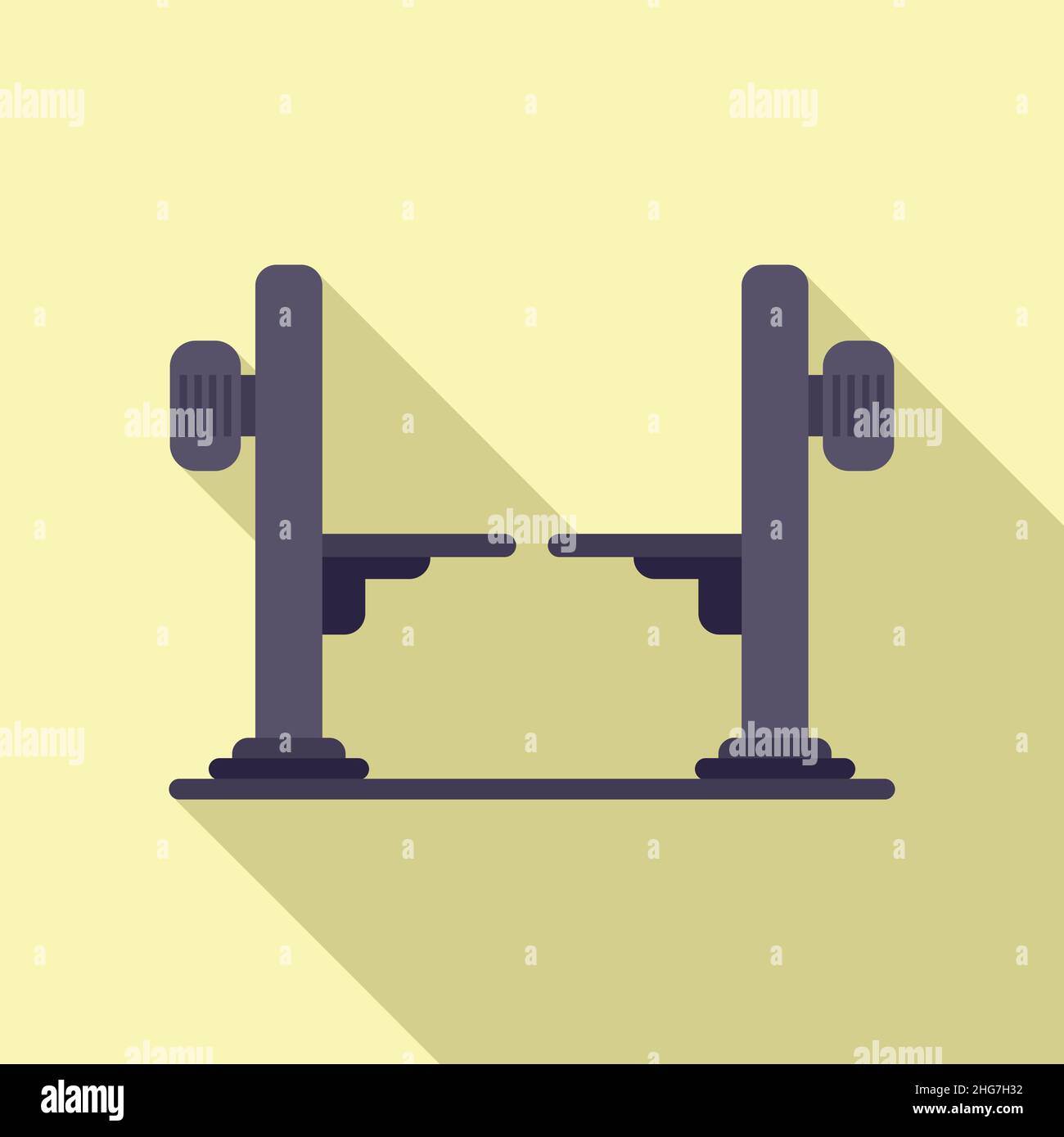 Vehicle lift icon flat vector. Auto garage. Repair mechanic Stock ...