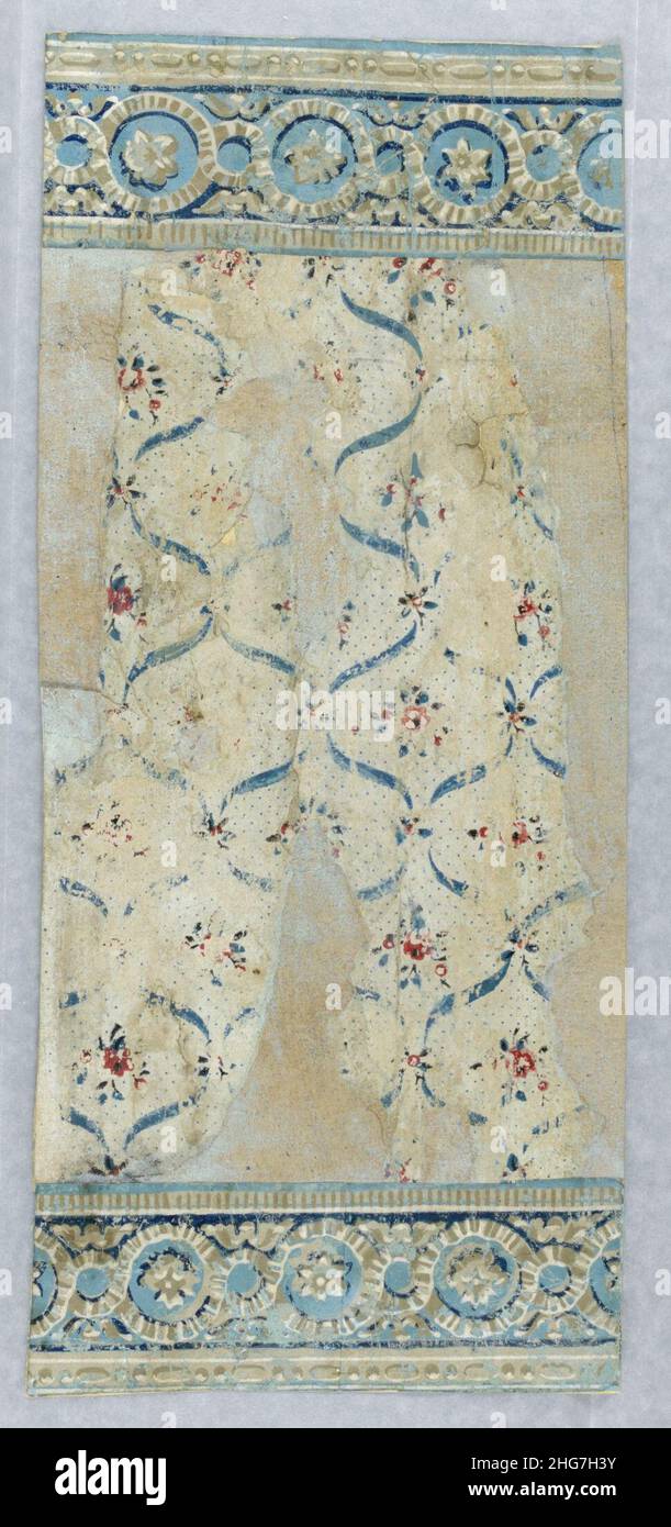 Sidewall And Border (France), ca. 1780 Stock Photo - Alamy