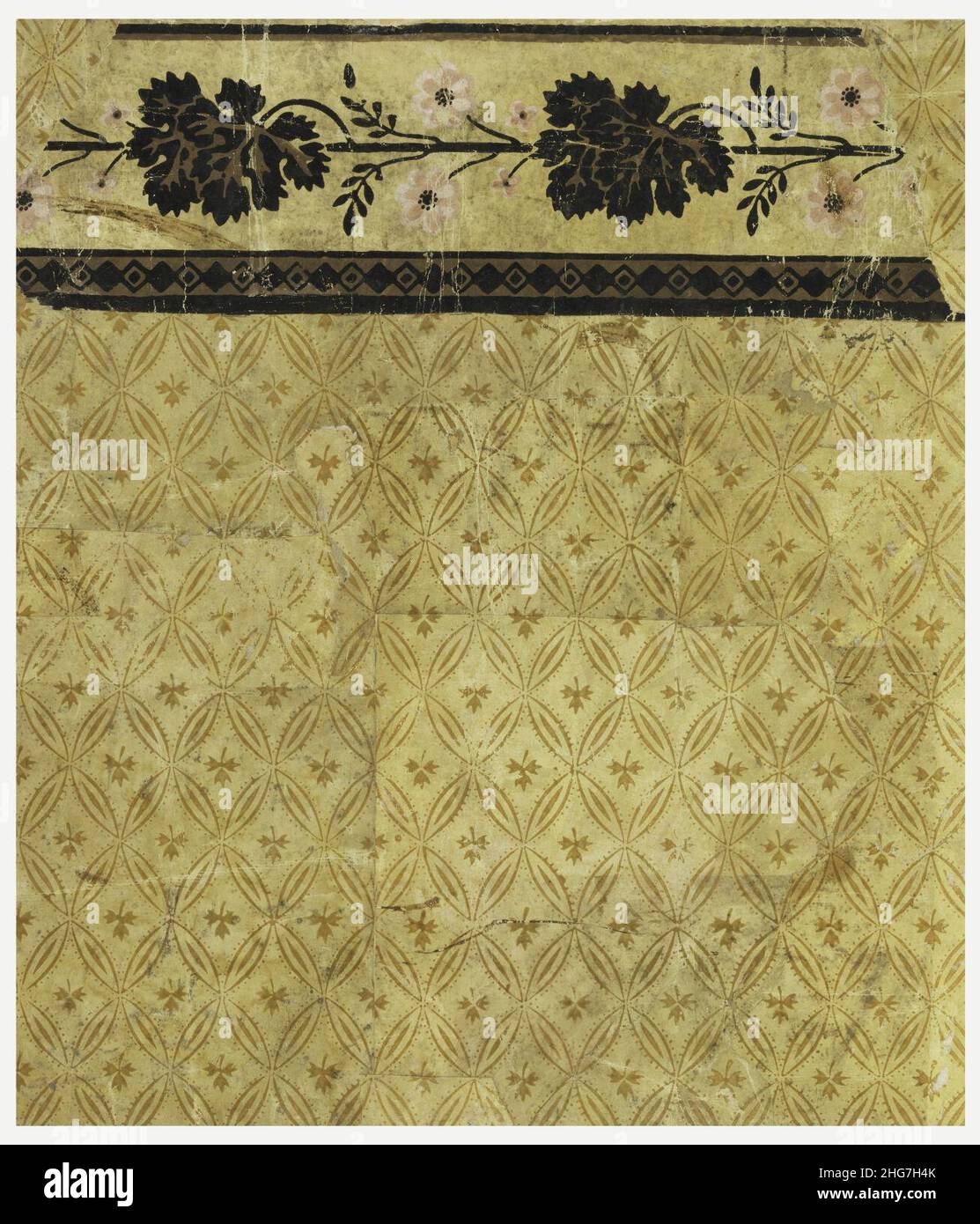 Sidewall And Border (France), ca. 1800 Stock Photo - Alamy