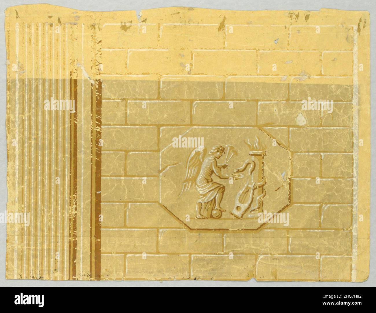 Sidewall And Borders (France), ca. 1810 Stock Photo - Alamy