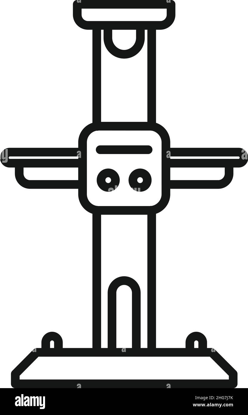 Car lift up icon outline vector. Vehicle repair. Auto garage Stock ...