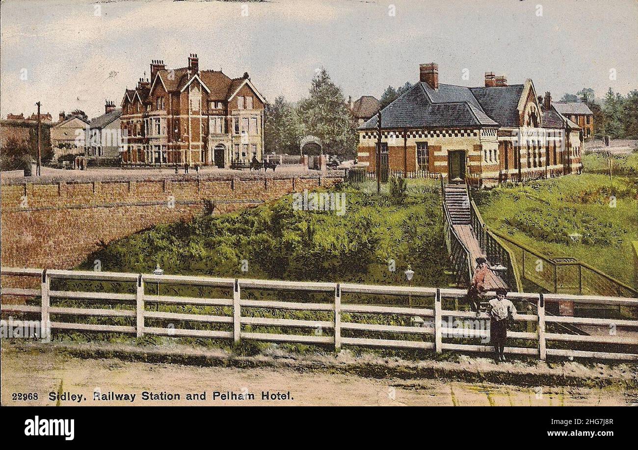 Sidley railway station Stock Photo - Alamy