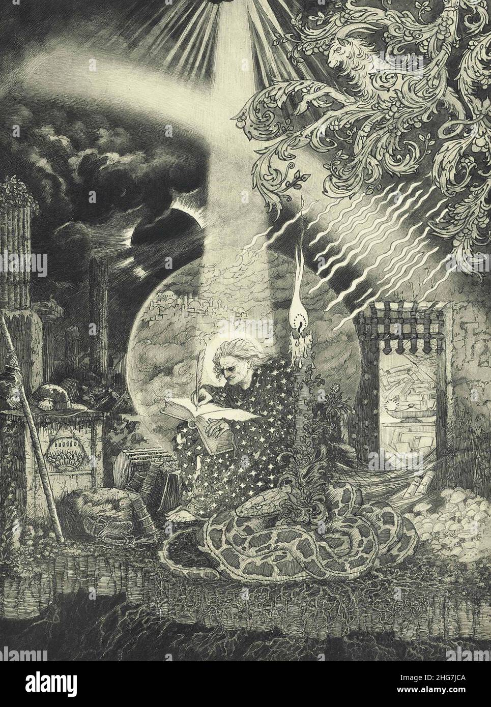 Sidney herbert sime the apocalypse ii 1-7 Stock Photo - Alamy