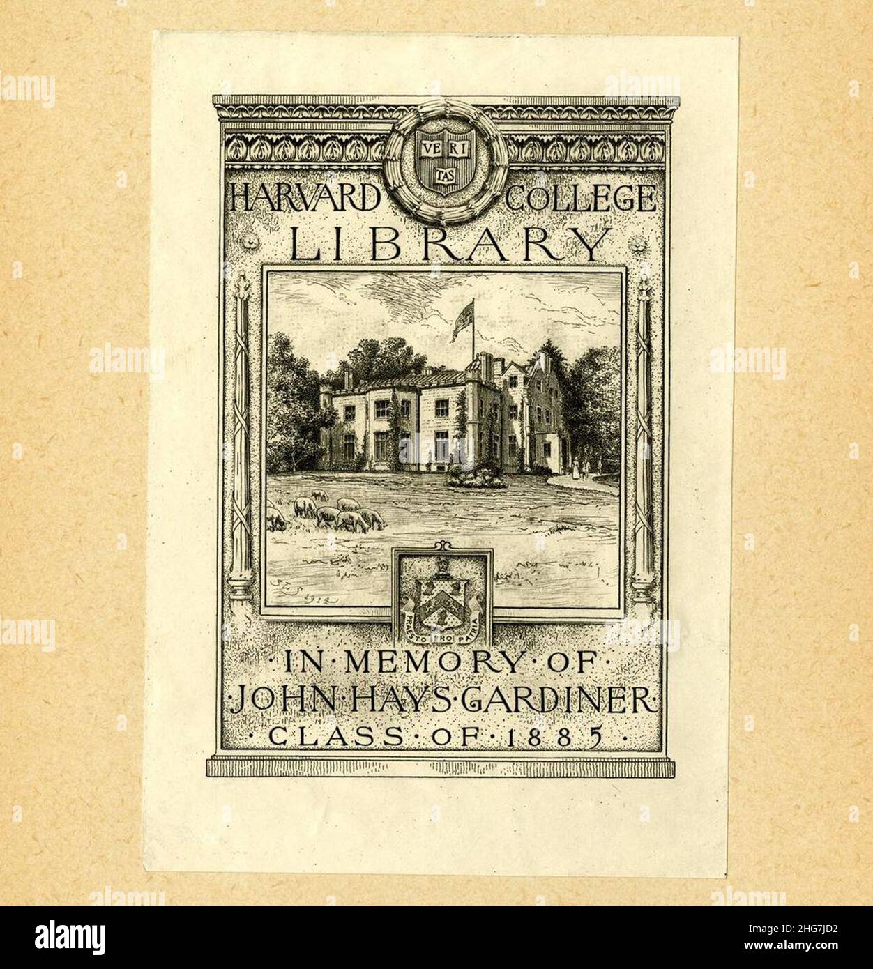 Sidney Lawton Smith Bookplate-Harvard College Library Stock Photo - Alamy