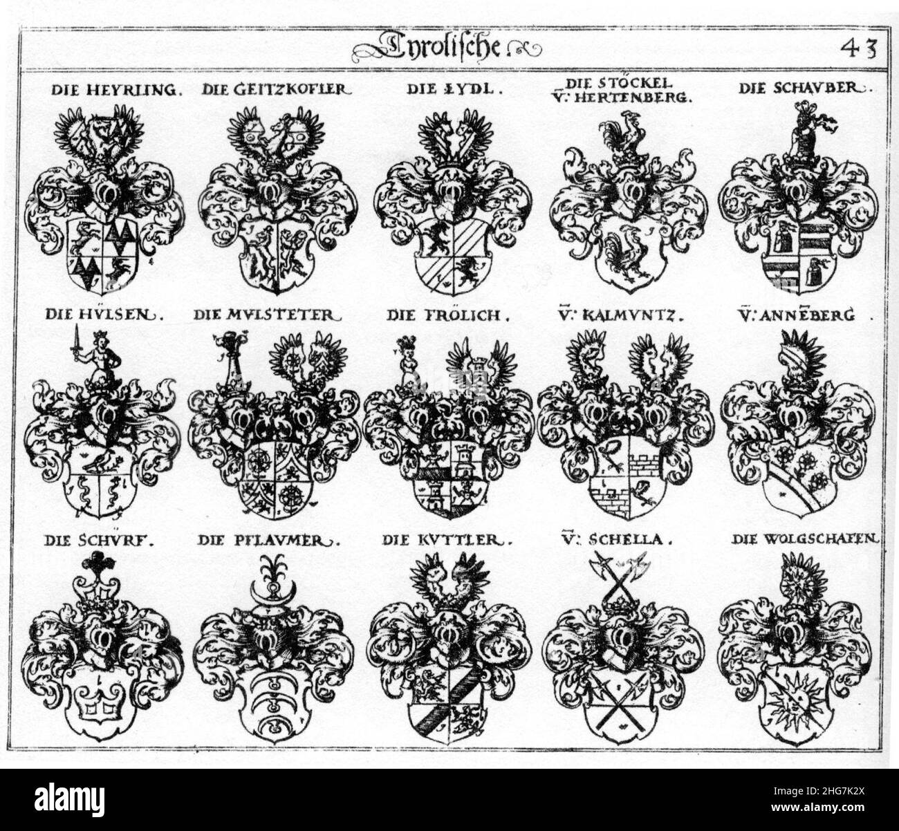 Siebmacher 1701-1705 A043 Stock Photo - Alamy