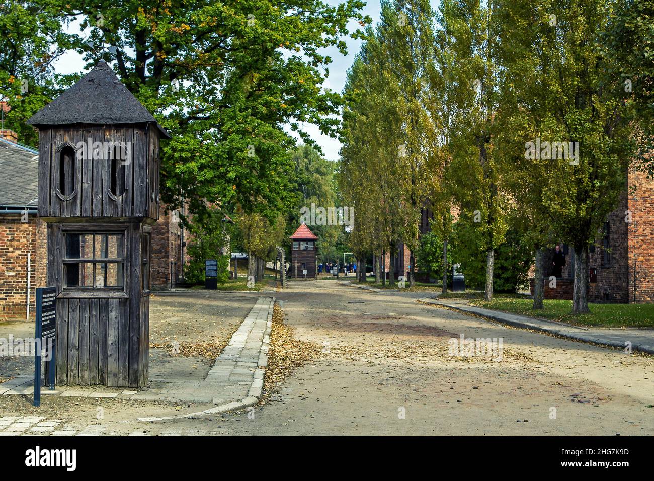 Prisoners tower guard, Auschwitz Birkenau Concentration Camp, Poland ...