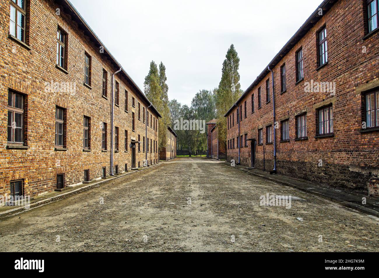 Prisoner brick jail, Auschwitz Birkenau Concentration Camp, Poland ...