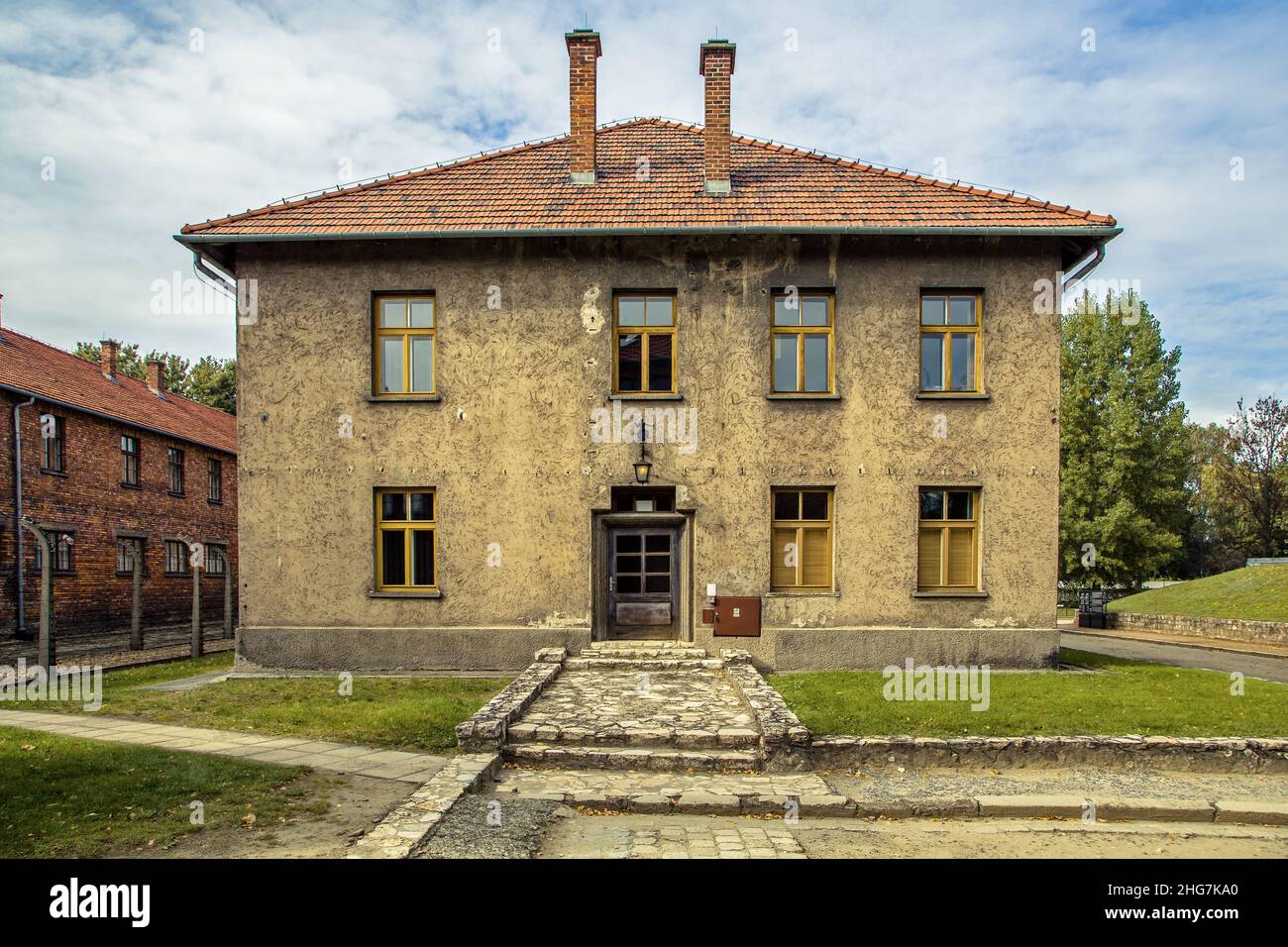 Prisoner block jail, Auschwitz Birkenau Concentration Camp, Poland ...