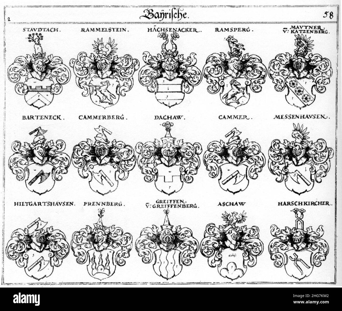 Siebmacher 1701-1705 B058 Stock Photo - Alamy
