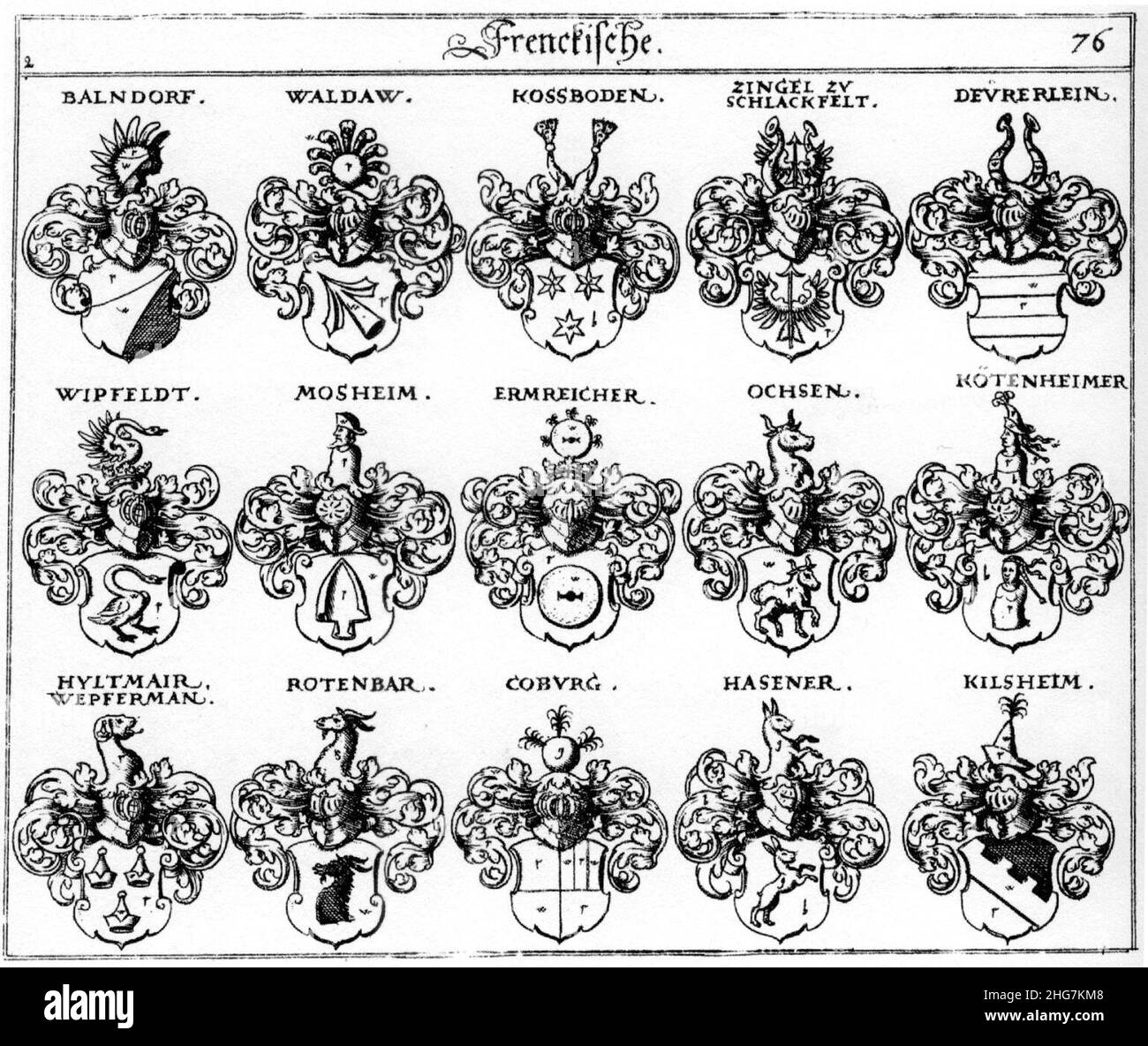 Siebmacher 1701-1705 B076 Stock Photo - Alamy
