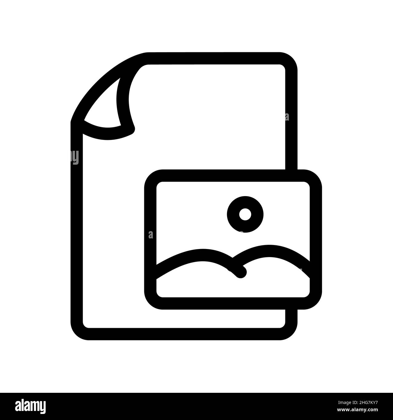 image document file paper page picture single isolated icon with ...