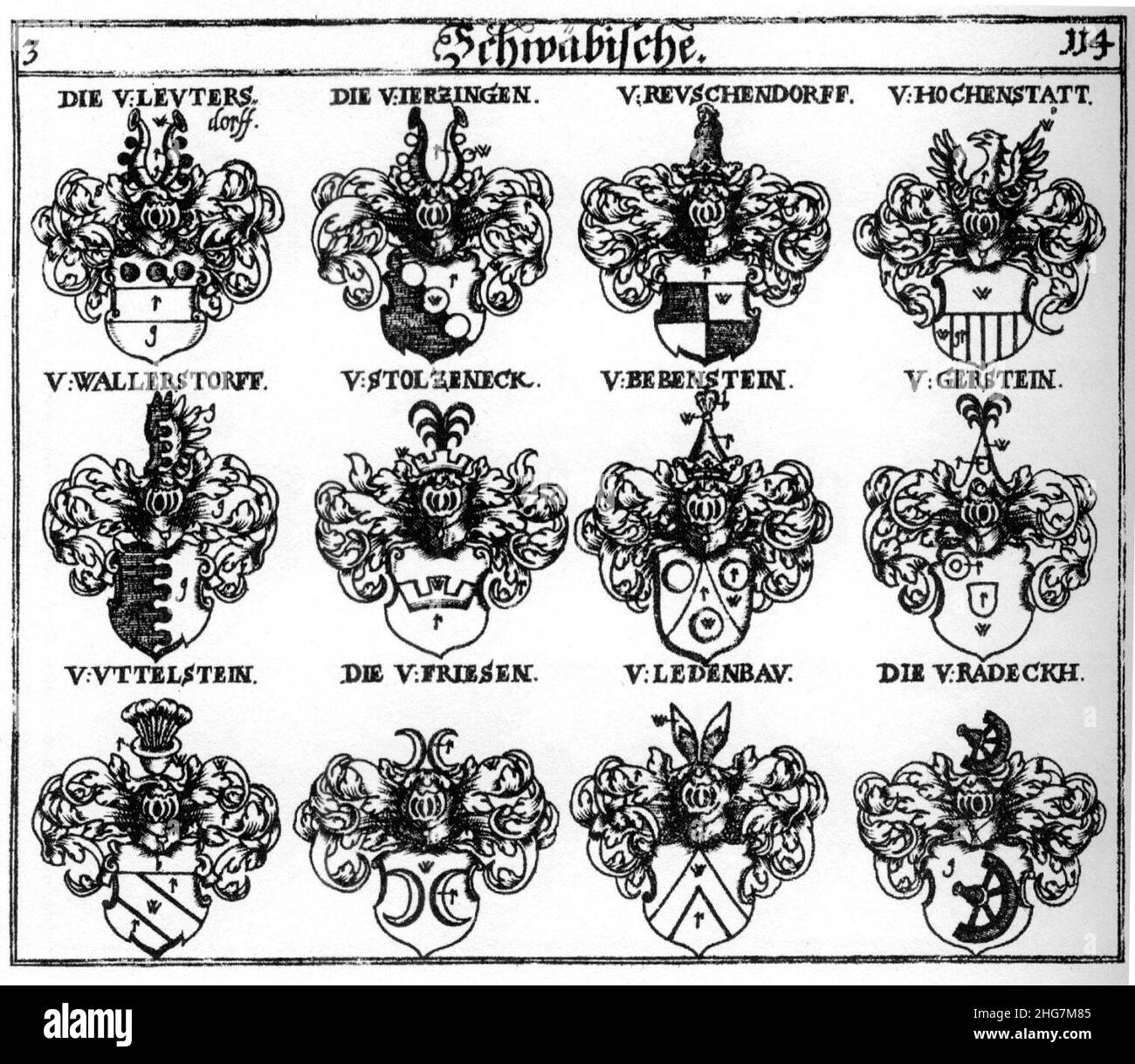 Siebmacher 1701-1705 C114 Stock Photo - Alamy