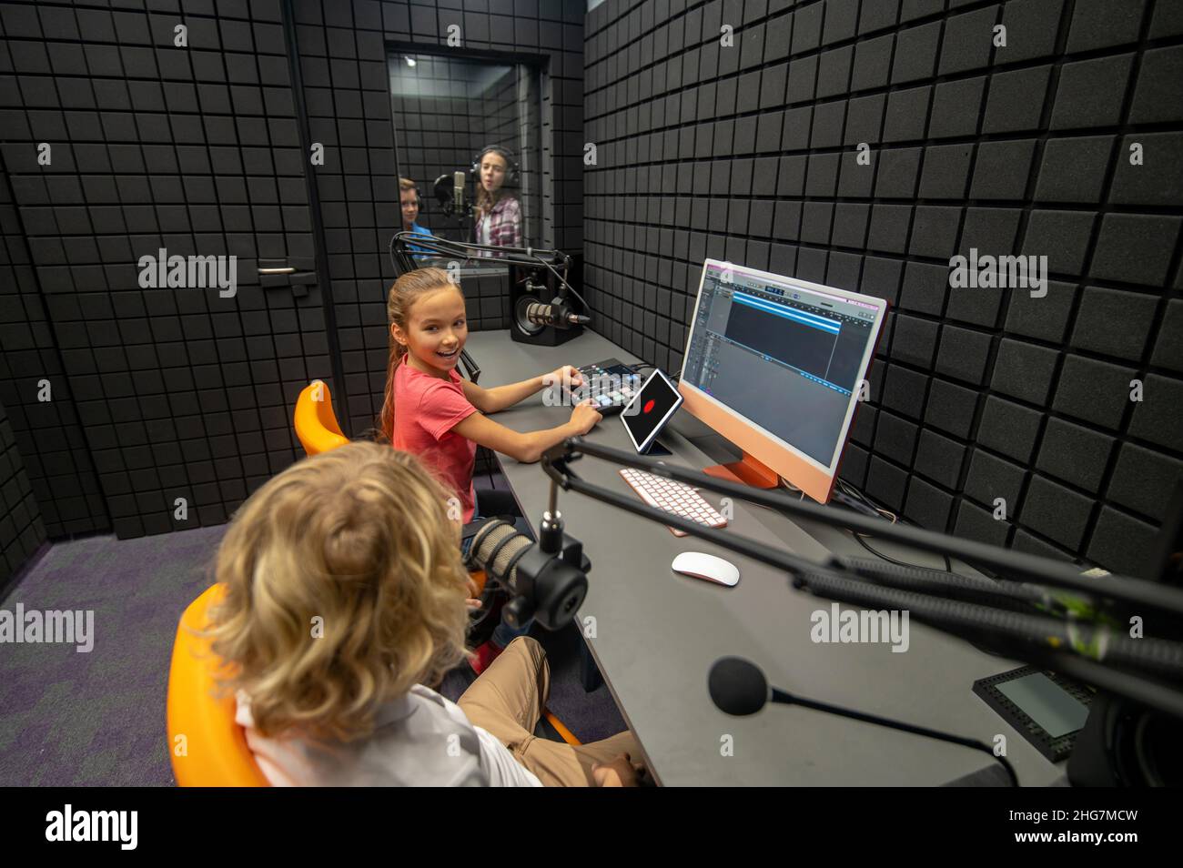 Modern recording studio mixing desk hi-res stock photography and images ...