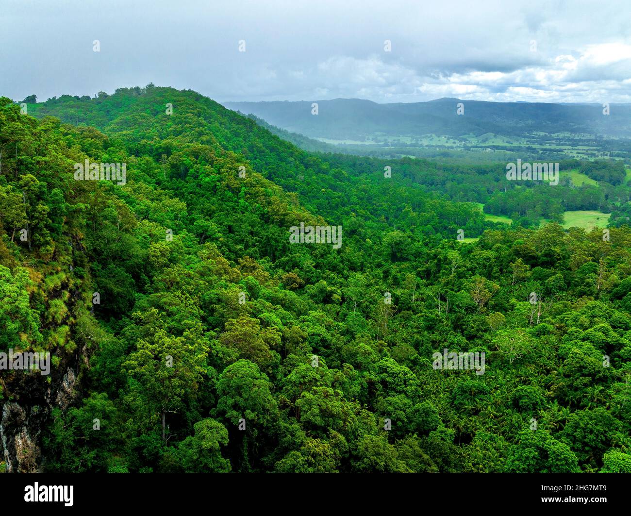 Vista over the Obi Obi Valley and lush rainforest canopy are highlights ...