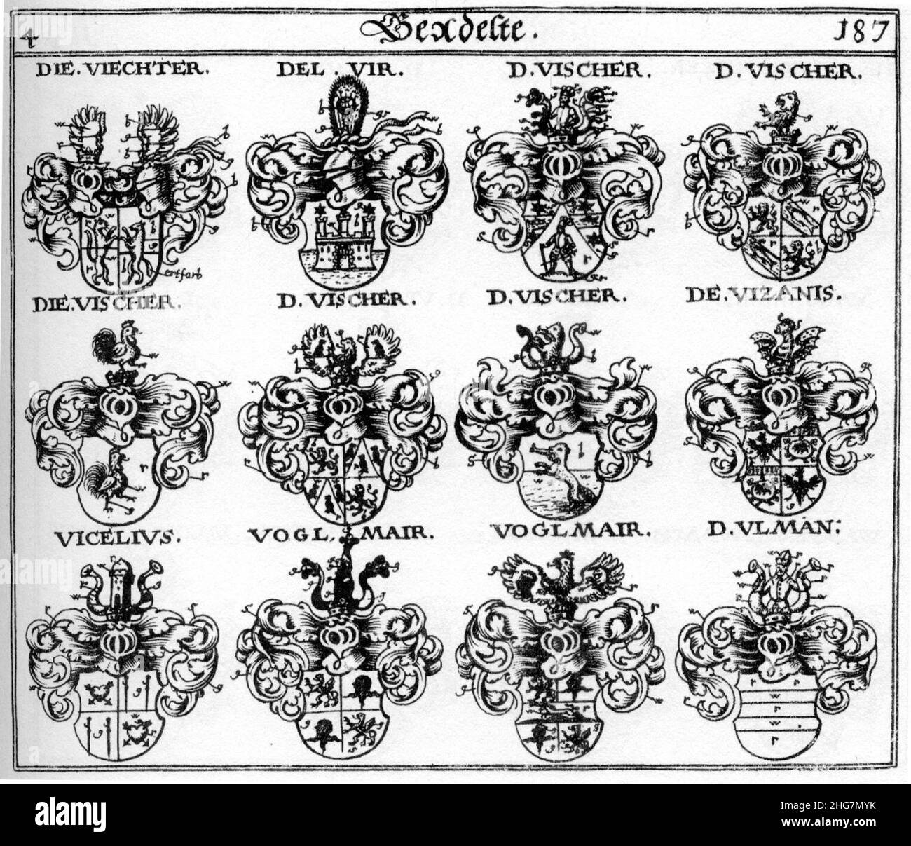 Siebmacher 1701-1705 D187 Stock Photo - Alamy