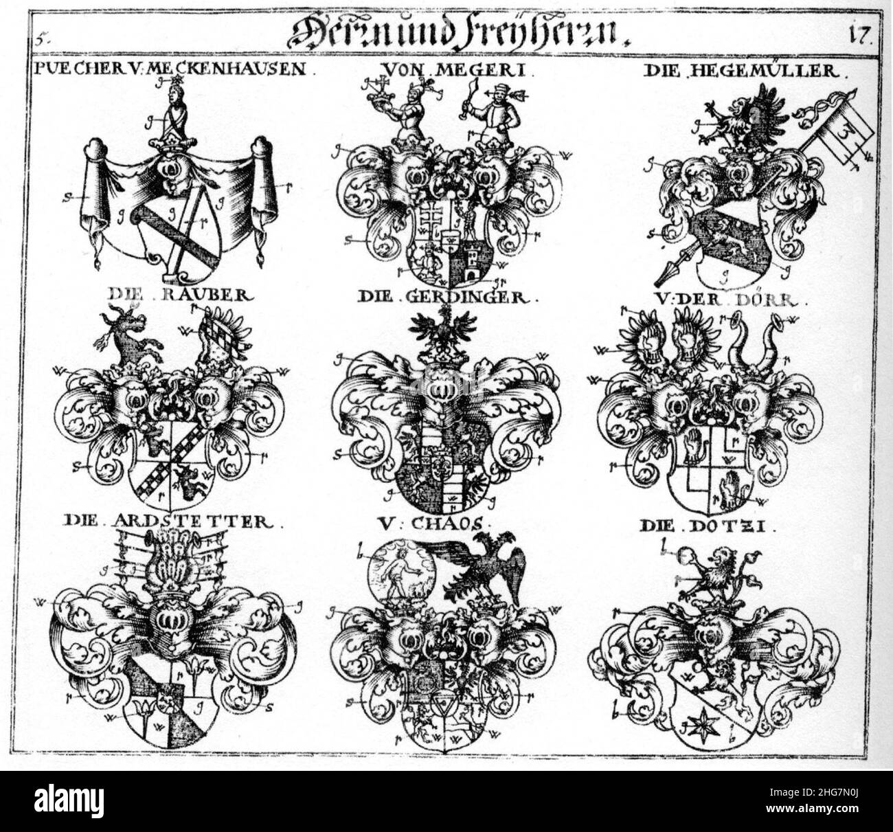 Siebmacher 1701-1705 E017 Stock Photo - Alamy