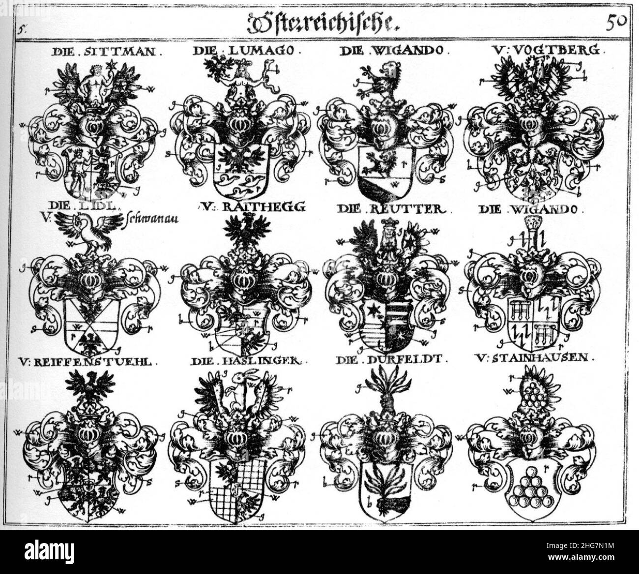 Siebmacher 1701-1705 E050 Stock Photo - Alamy