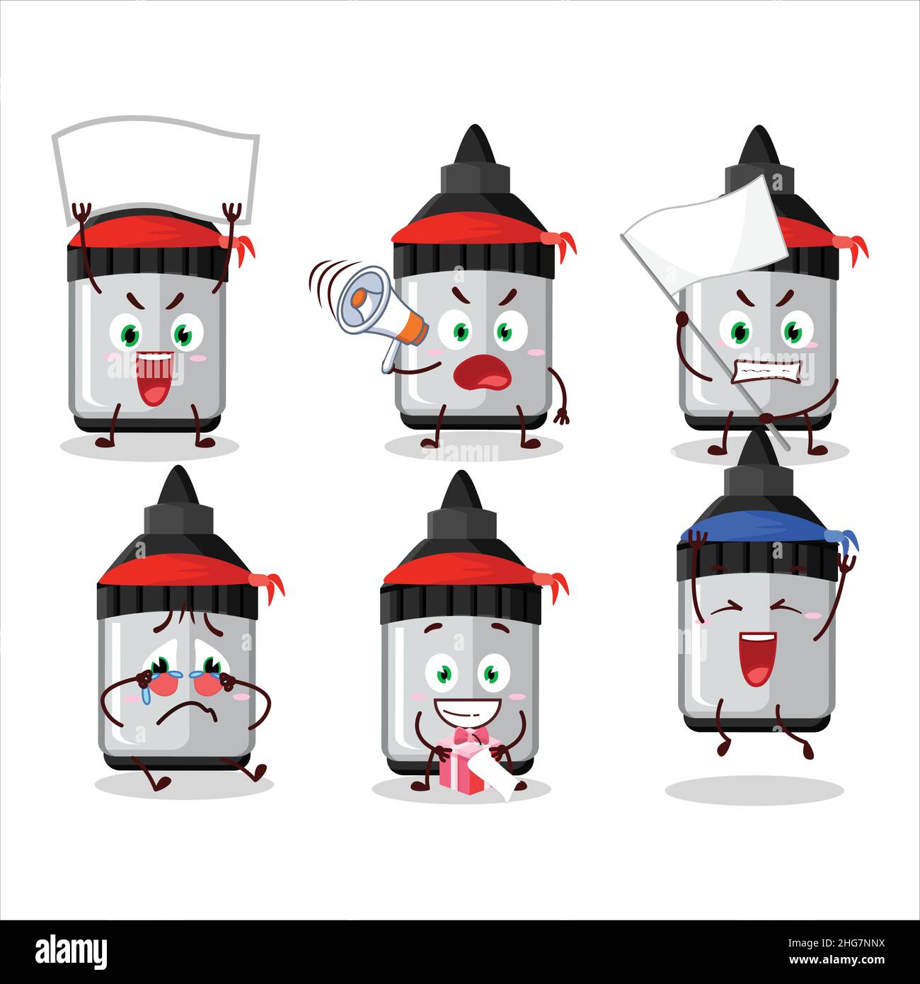 Mascot design style of whiteboard marker character as an attractive ...