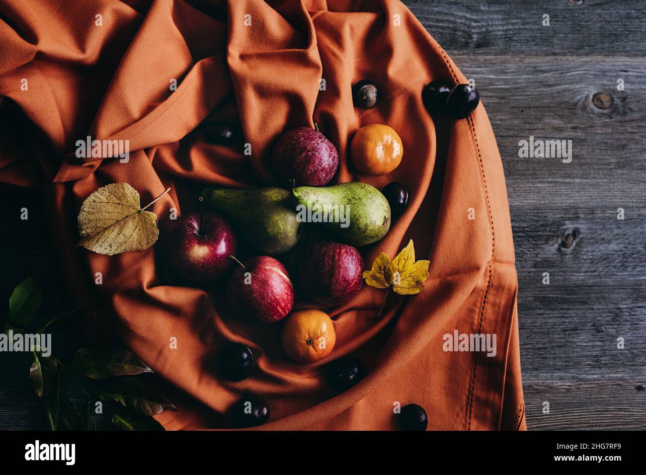 Fall orange fruit hi-res stock photography and images - Alamy