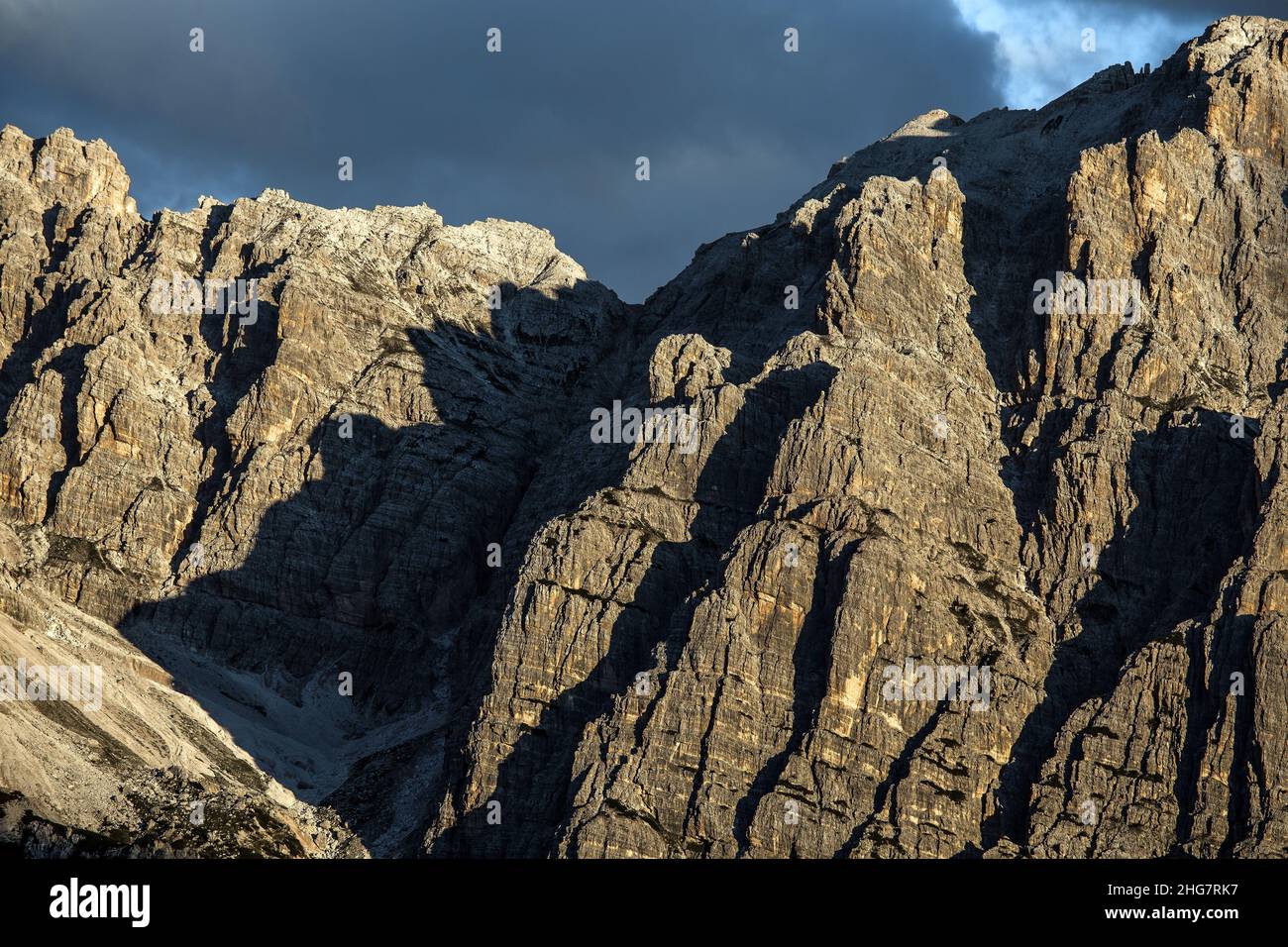 Details of Tofane alps dolomite, Cortina, Veneto, Italy Stock Photo - Alamy